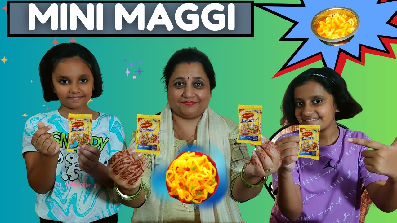 Eating Mini Maggi - YouTube