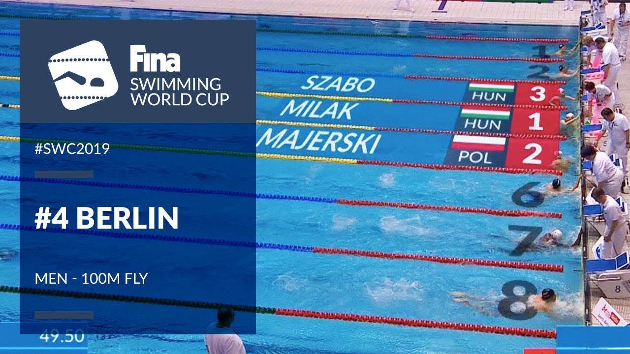 Men's 100m Fly | Day 1 Berlin #SWC19 | FINA Swimming World Cup 2019 ...