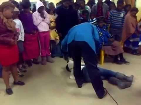 Bishop M Dlomo Praying for people - YouTube