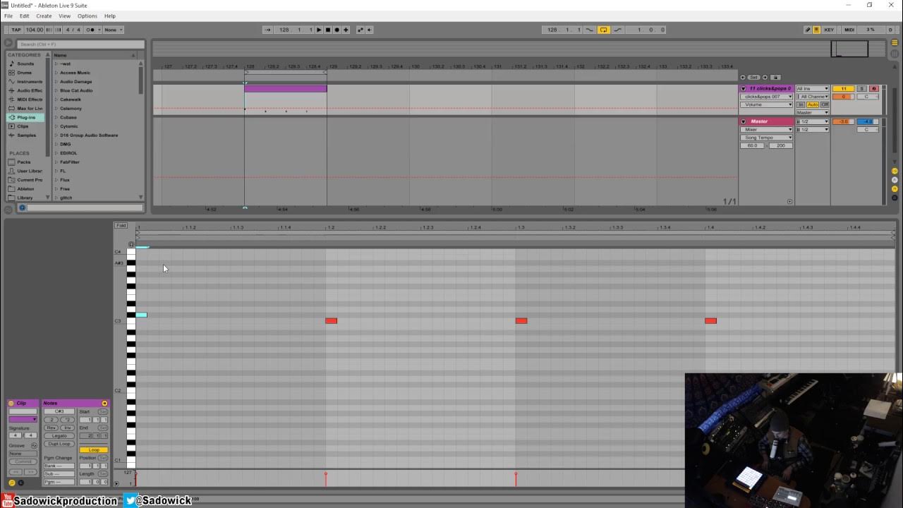 Adding A Midi Click Track In Ableton Live 9 - YouTube