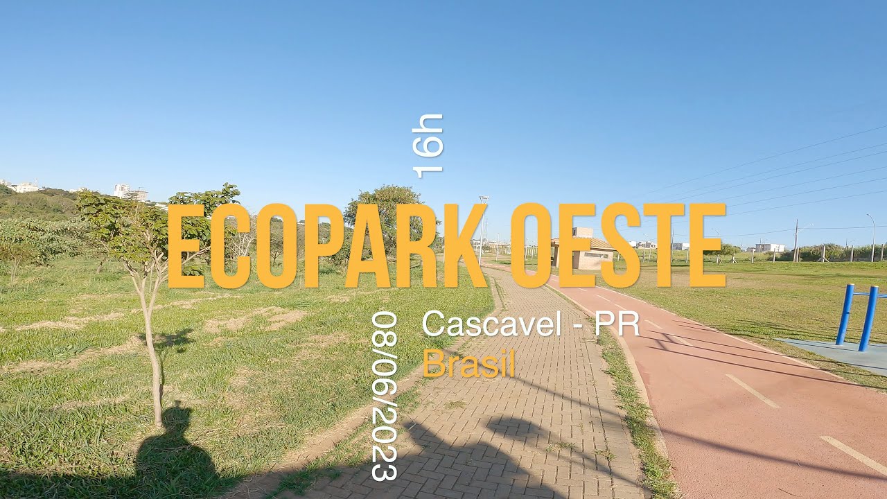 Ecopark Oeste Cascavel - Paraná - Brasil [Walk] 4K - YouTube