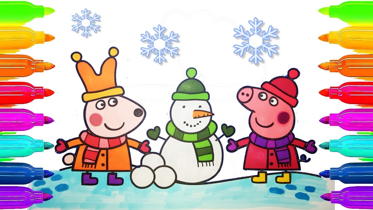 Peppa Pig And Rebecca Rabbit Kids Fun Art Activities Coloring Book ...