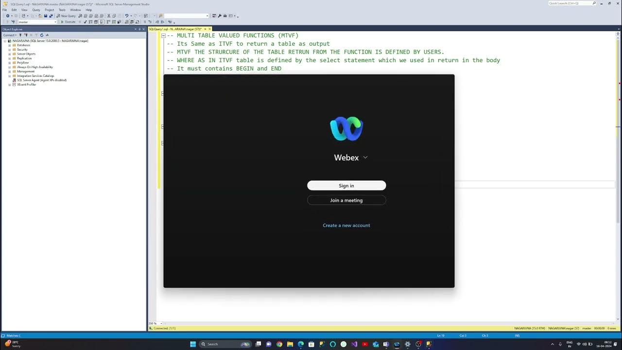 30.SQL Server - UDF | Multi Table Valued Functions - YouTube