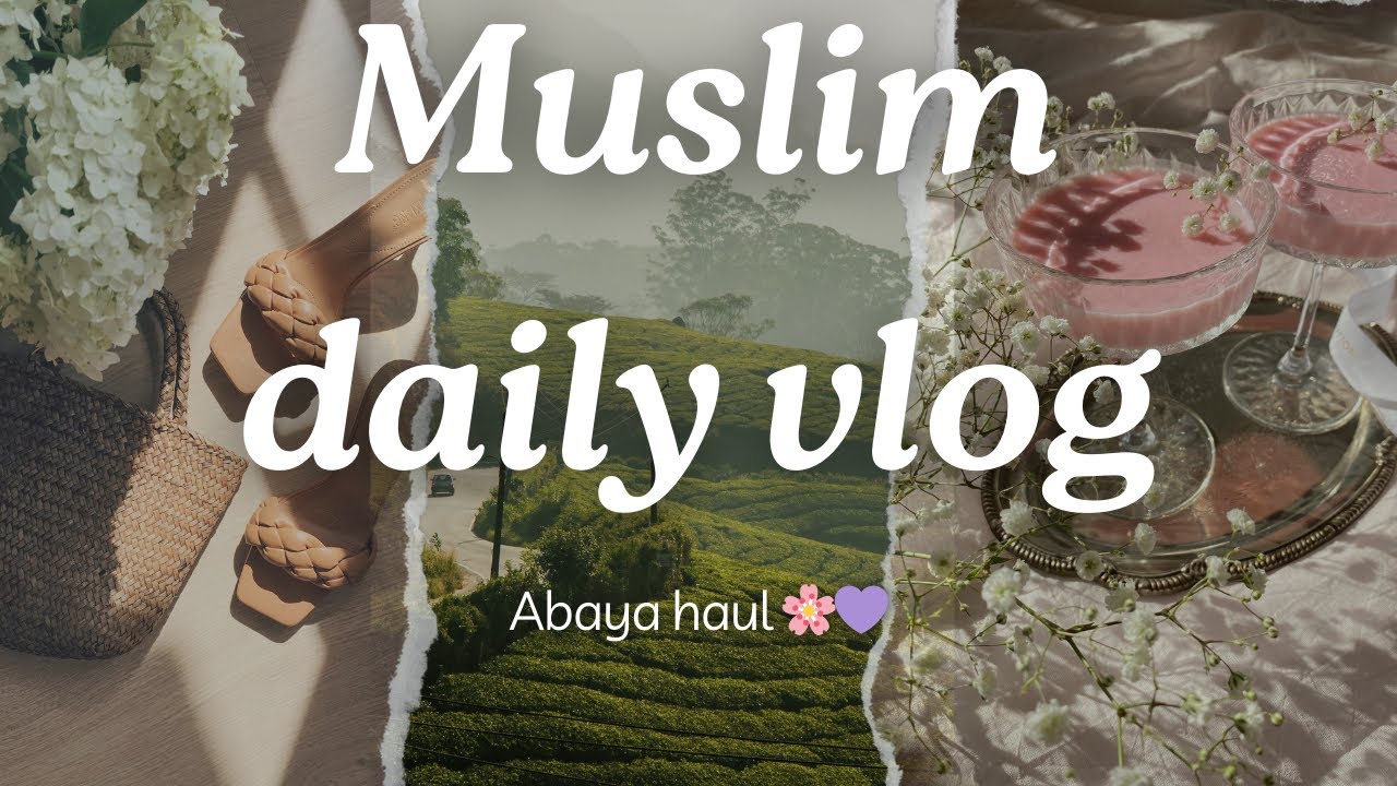 Muslim day in the life vlog: Abaya try on haul - YouTube