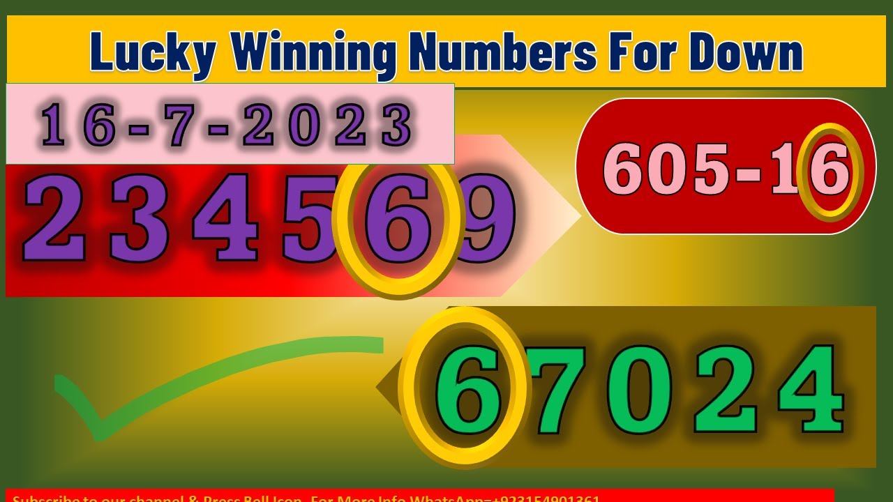 Thailand Lottery Lucky Winning Numbers For Down By ...