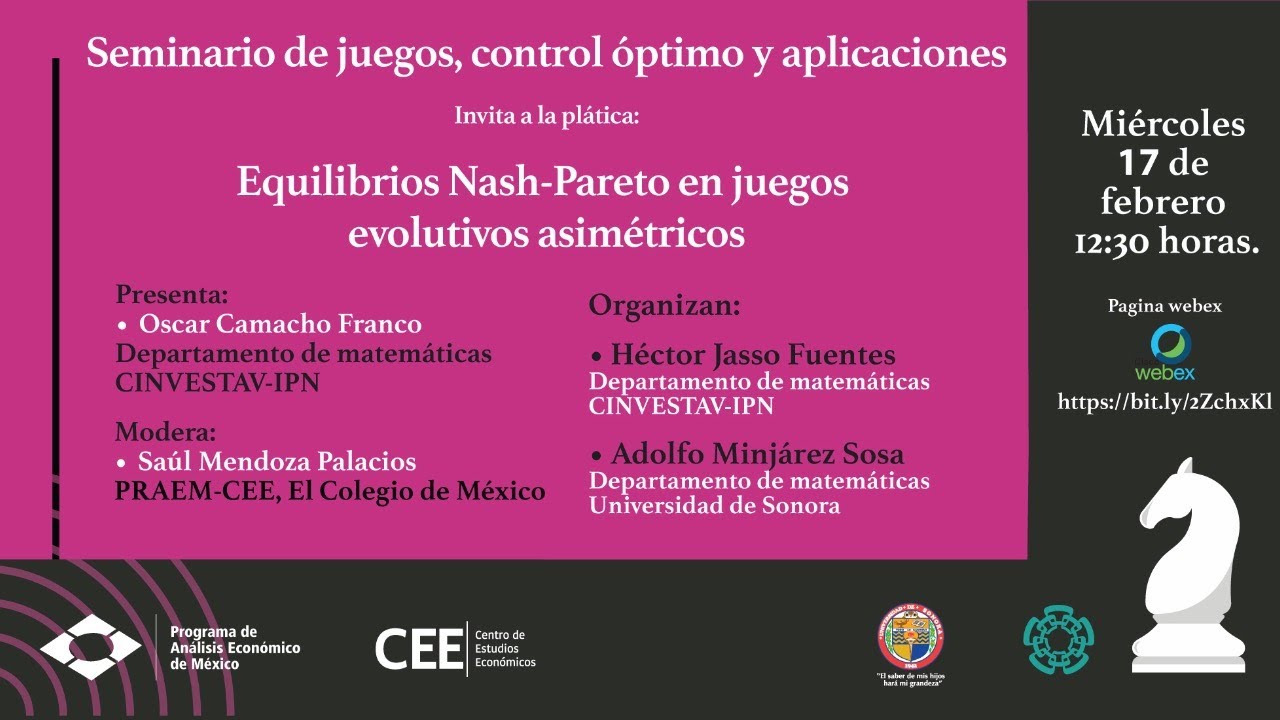 Equilibrios Nash-Pareto en juegos evolutivos asimétricos - YouTube