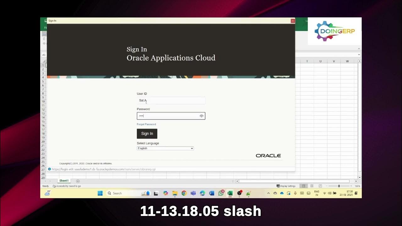 how to integrate Oracle Visual Builder into Excel - YouTube
