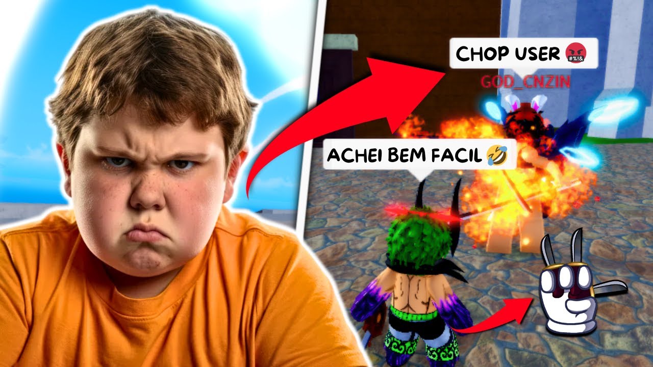 IRRITEI OS ESPADACHINS USANDO A FRUTA CHOP NO BLOX FRUITS - YouTube