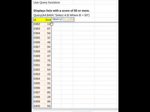 Query functions in Google spreadsheet part2 #shorts #spreadsheet #query ...
