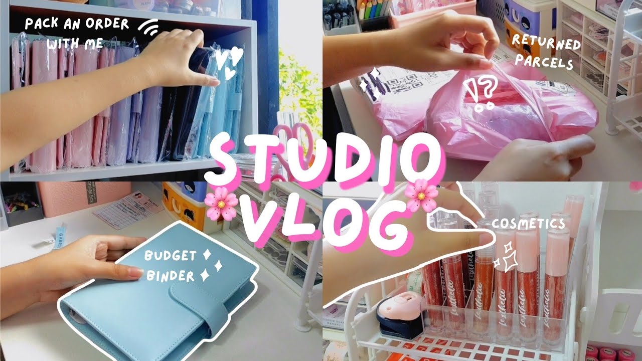 pack an order with me 📦 budget binder & cosmetic bundle + unboxing RTS ...