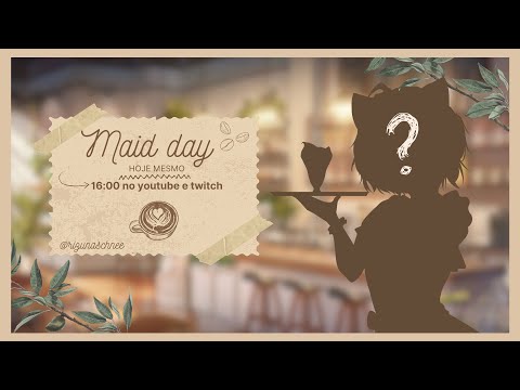 ☕ ഒ  𝗠𝗔𝗜𝗗 𝗗𝗔𝗬 𝗰𝗼𝗺 𝗥𝗶𝘇𝘂𝗻𝗮: jogos, interações e muita mais!  ୨୧〃#vtuber #comfy #anime #vtuberbr
