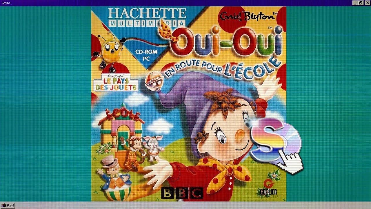 Oui-Oui : En route pour l'école | CD-ROM jeu pc complet - YouTube
