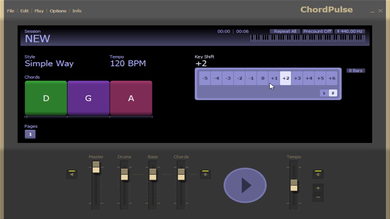Program สร้าง Backing Track สำหรับฝึกกีต้าร์ Chord Pulse - YouTube