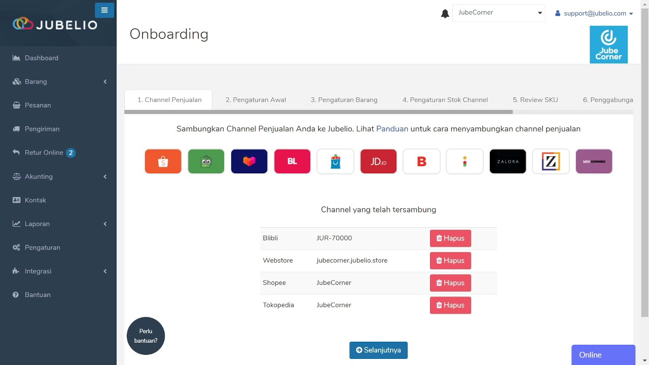 Step 0: Selamat datang di proses onboarding Jubelio - YouTube