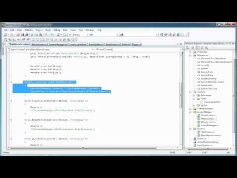 XNA SpaceShooter Help Part 2