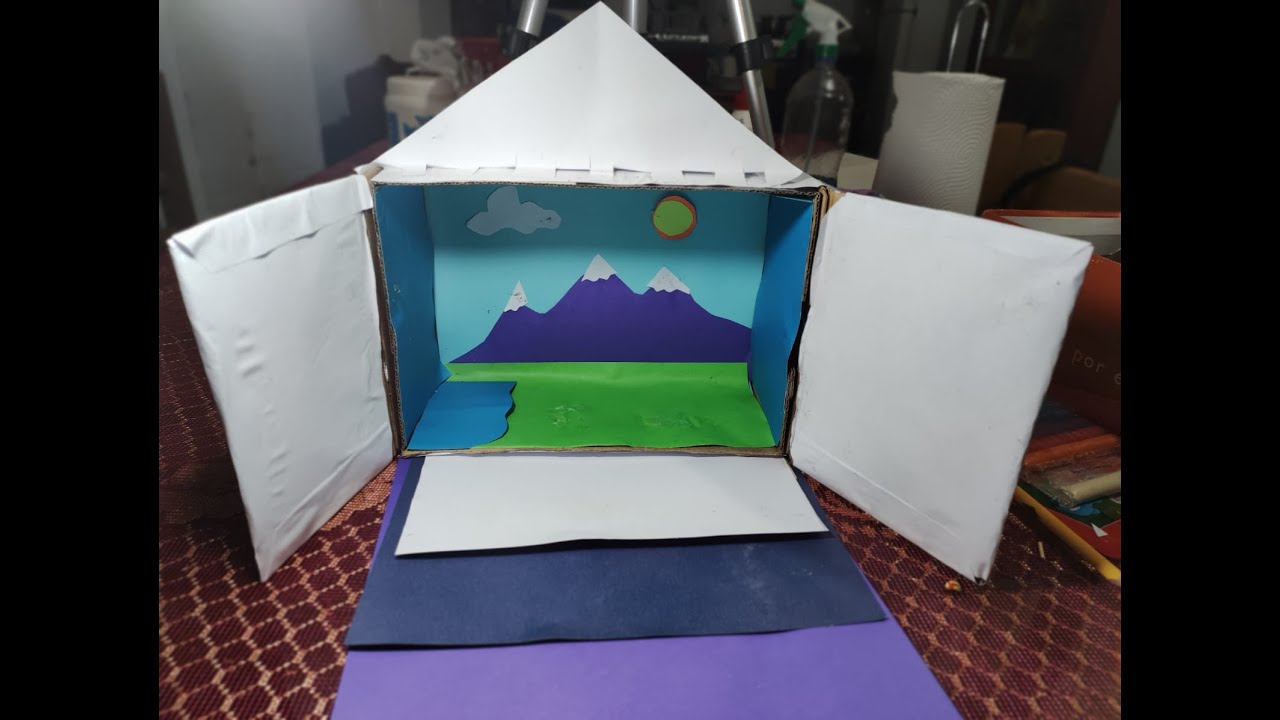 PREPARADO DE CAJITA PARA RETABLO DE CARTON - YouTube