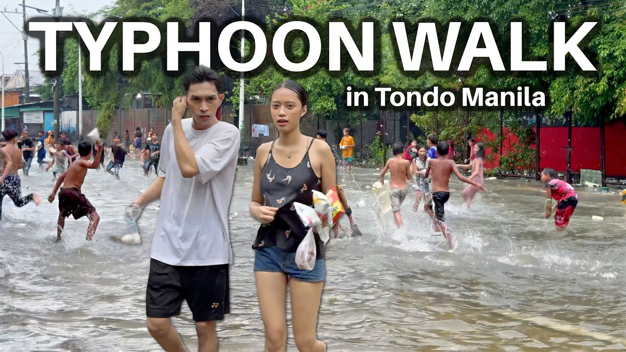 Walking During a Super Typhoon in the Philippines [4K HDR] - YouTube