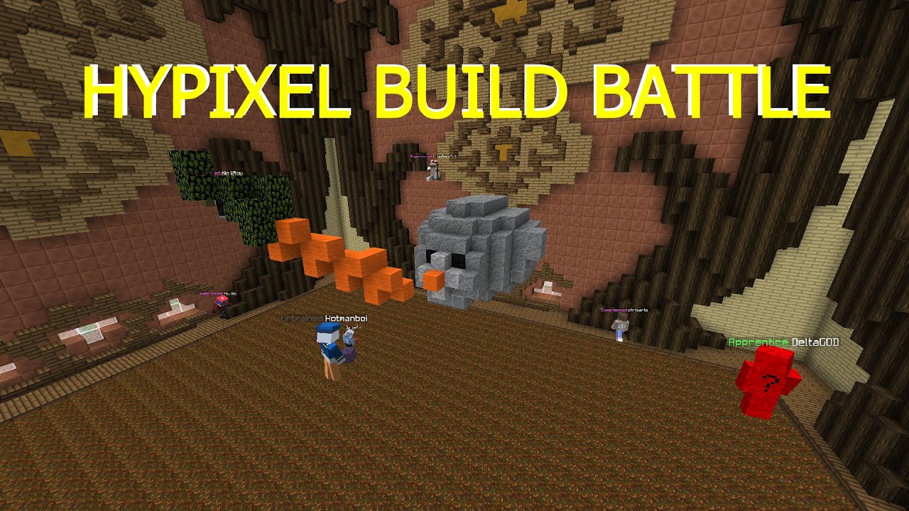 minecraft hypixel build battle trying and losing - YouTube