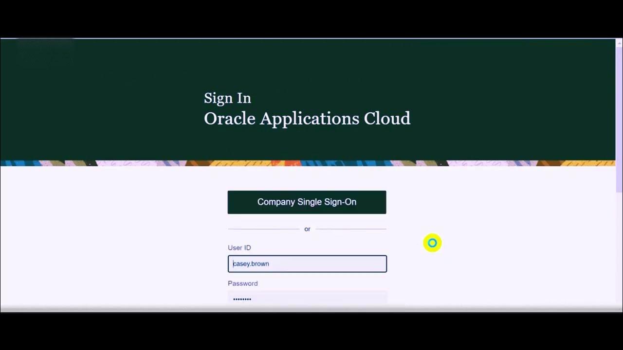 Enable Single sign on in Oracle Fusion Applications - YouTube