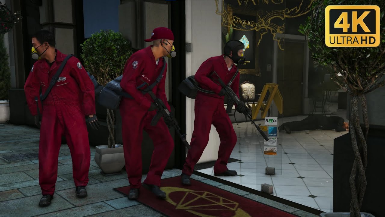 GTA 5 The Jewel Store Job - A 4K Ultra Realistic Heist Experience ...