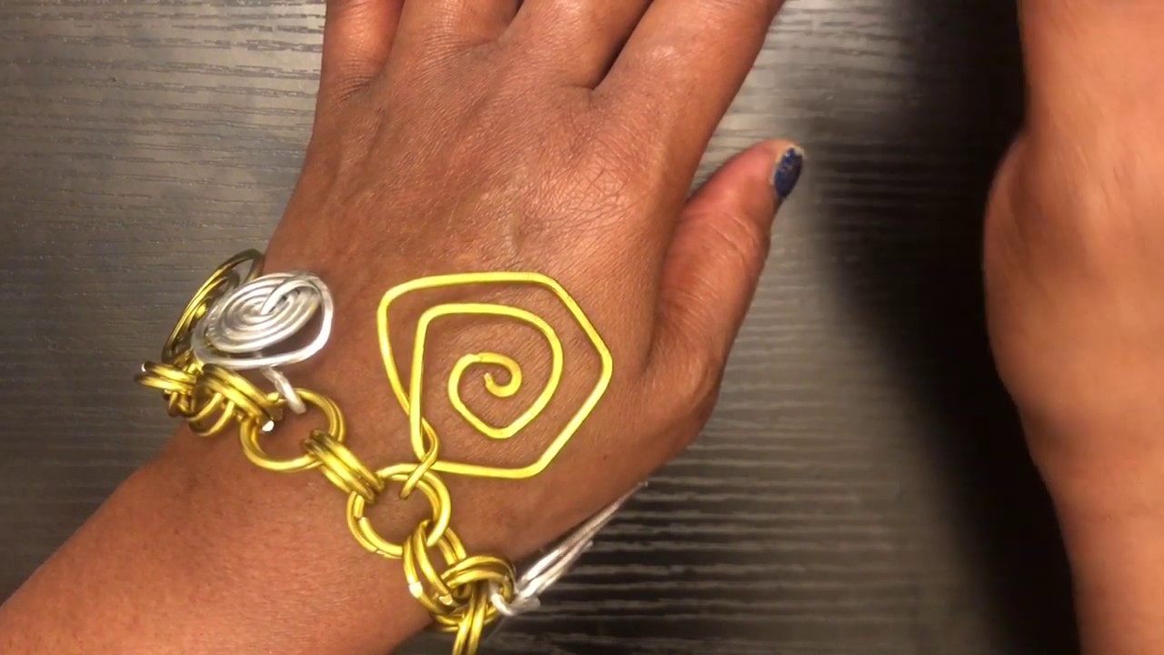 Lajoytra Creations Aluminum Wire charm bracelet - YouTube