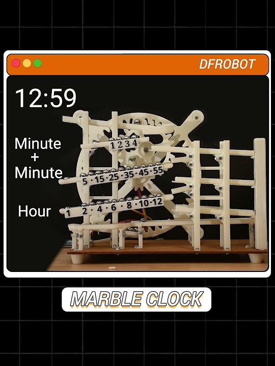 Marble Clock Clock Diyprojects Dfrobot Foryou Youtube