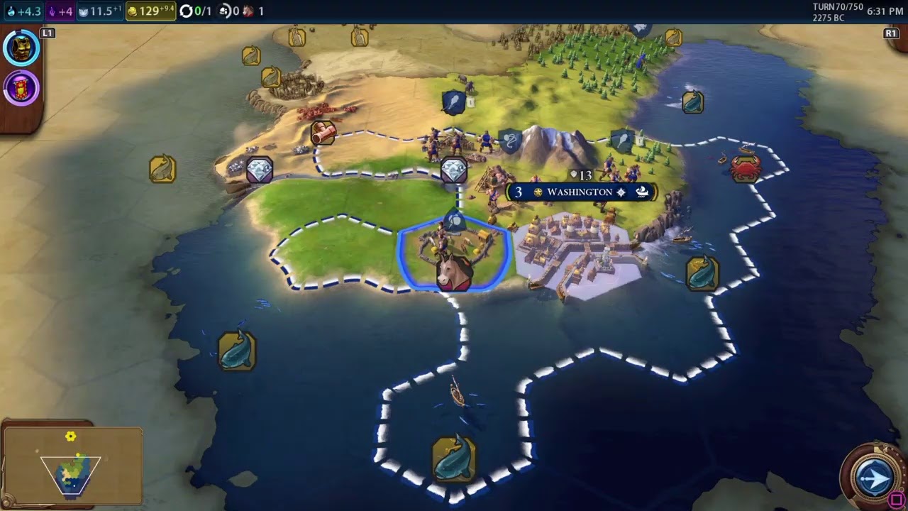 Civilization VI gameplay on PS4 - YouTube