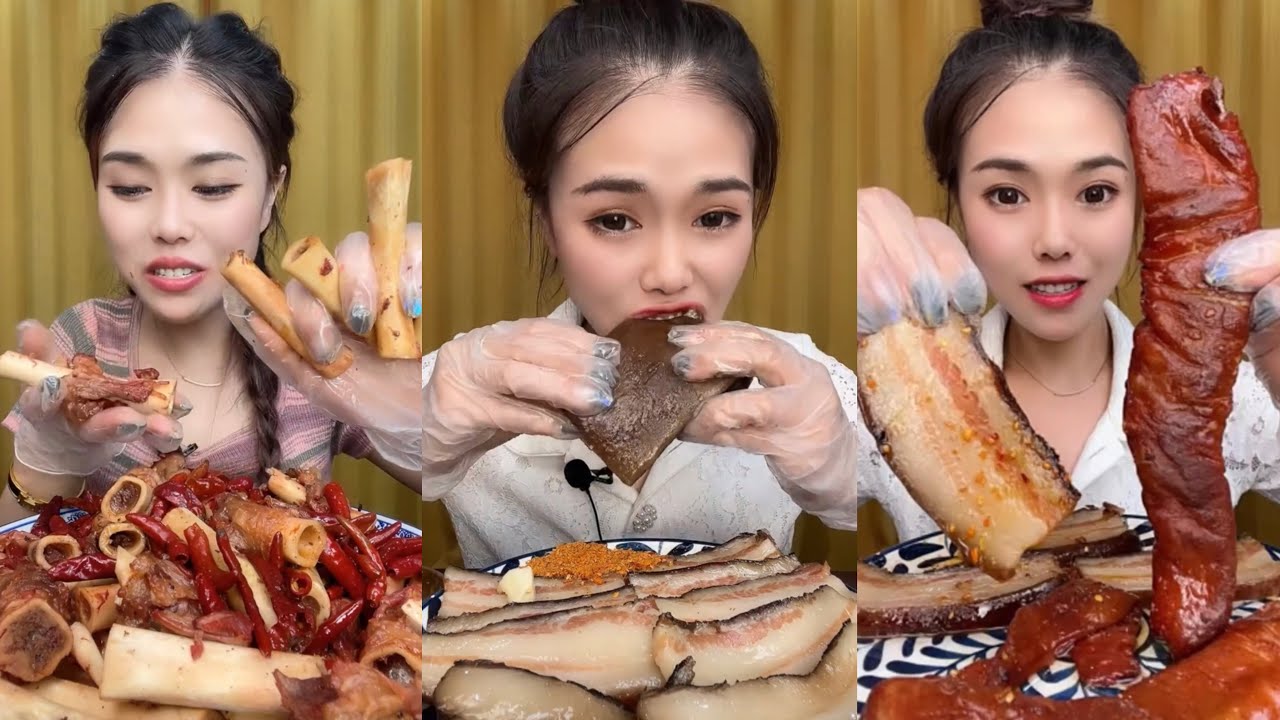 ASMR MUKBANG EATING SHOW CHINESE TIKTOK CUTE GIRL EATING SHOW. - YouTube