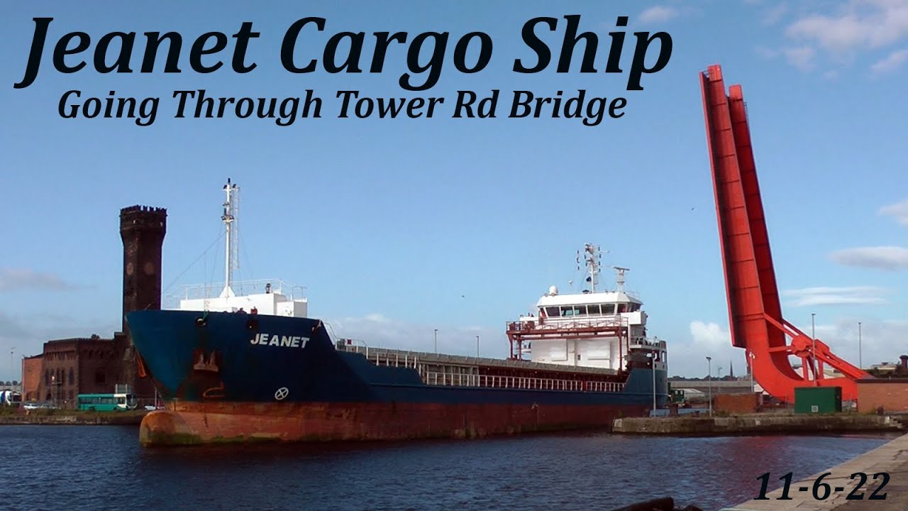 Jeanet Cargo Ship Going Through Tower Road Bridge - YouTube