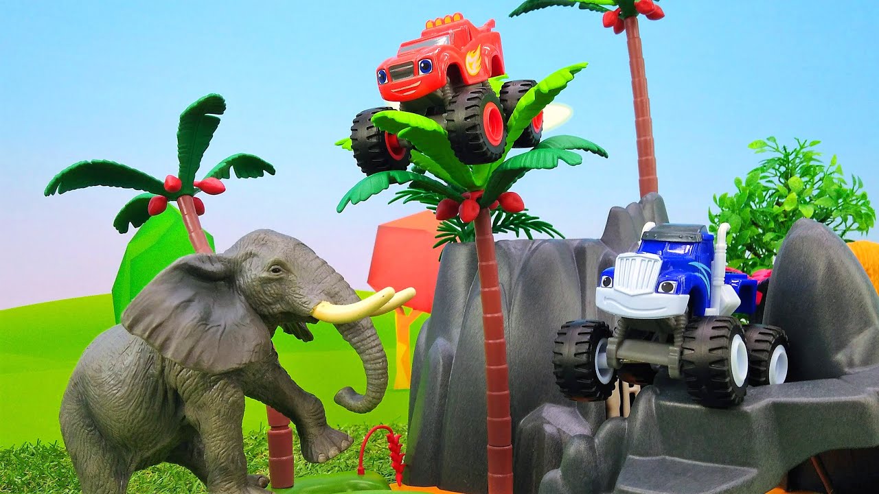 Blaze and the Monster Machines: Monster trucks in the jungle. - YouTube