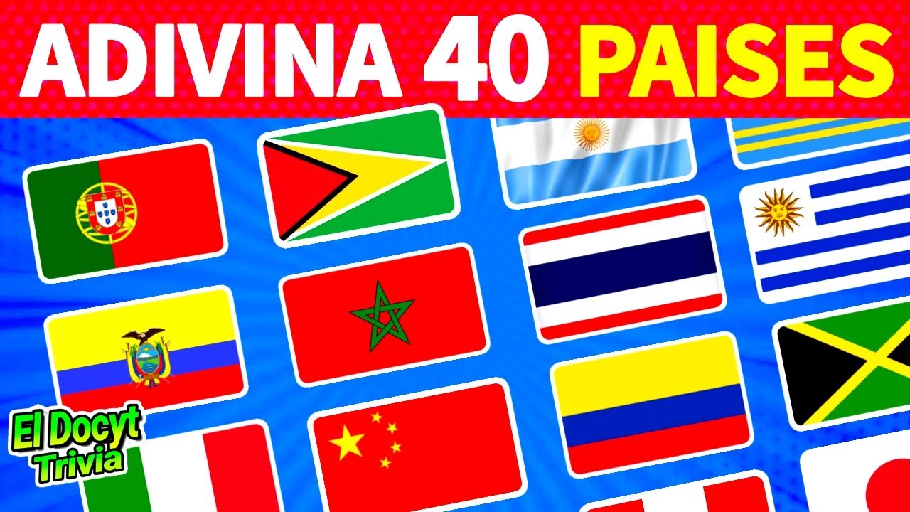 🌏 Adivina PAISES del mundo por su BANDERA 🇲🇽 Adivina la Bandera / Test ...