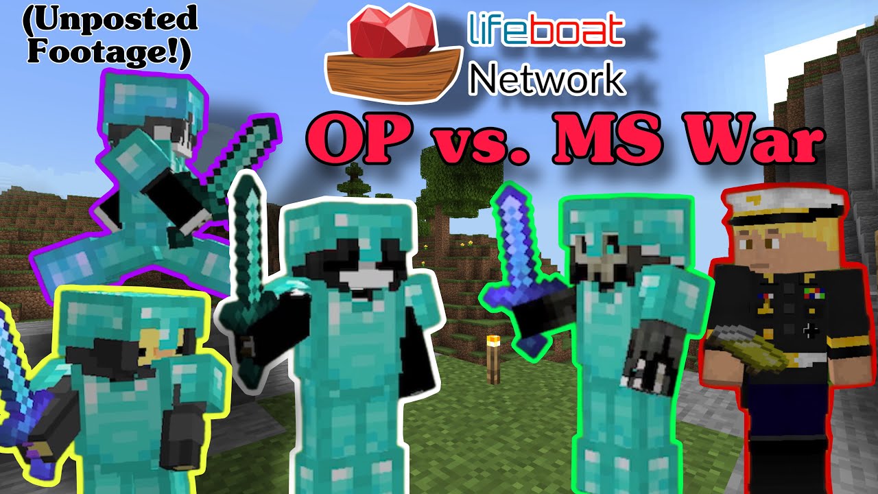 OP vs. MS War (Unposted footage!) | Minecraft Lifeboat Survival (SM66 ...