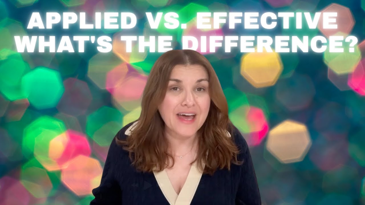 Dana Do's: Applied vs. Effective ABA Dimensions Explained for the BCBA ...