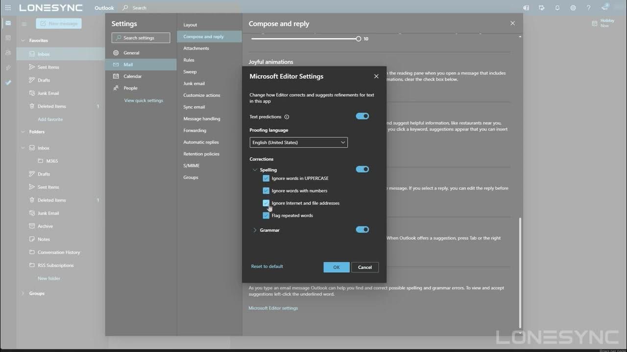 Outlook Web Compose and Reply Options in M365 Suite | LoneSync - YouTube