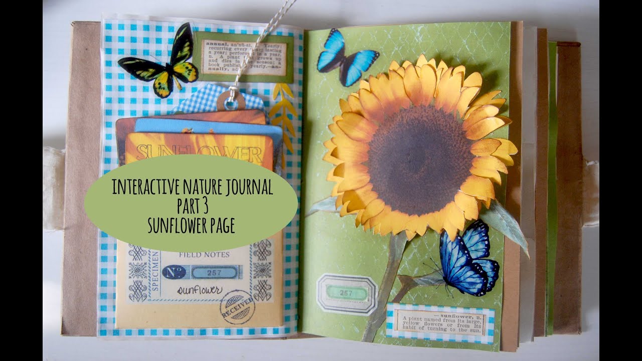 DIY Pop-Up Book Part 3 - Sunflower Spread (Plus a Giveaway) - YouTube