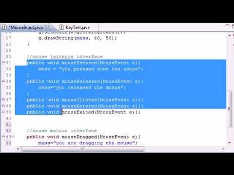 Java Game Development 32 Final Mouse Input - YouTube