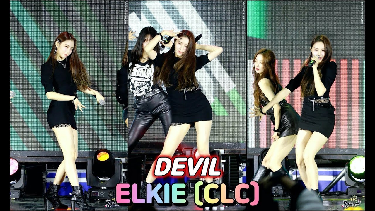 191020 CLC(씨엘씨) 엘키-DEVIL [코엑스 K-POP 공연] 4K 직캠(fancam) by 포에버 - YouTube
