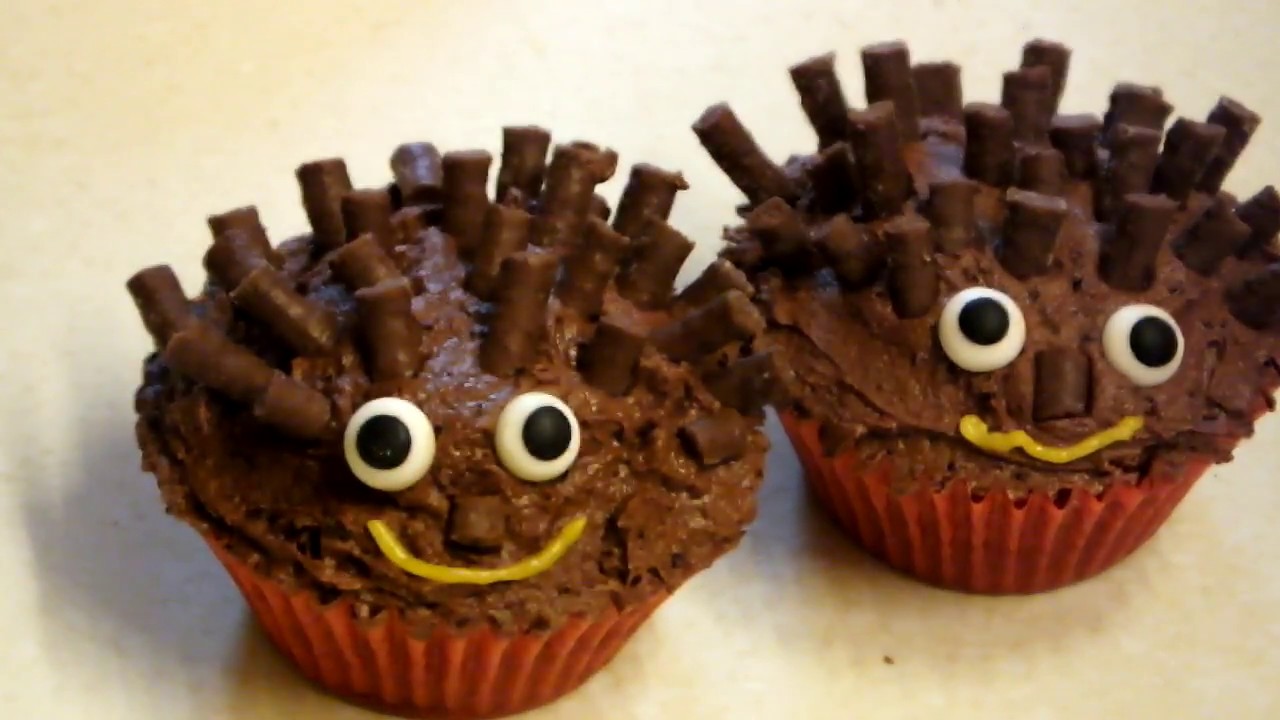 Hedgehog Cupcakes - YouTube