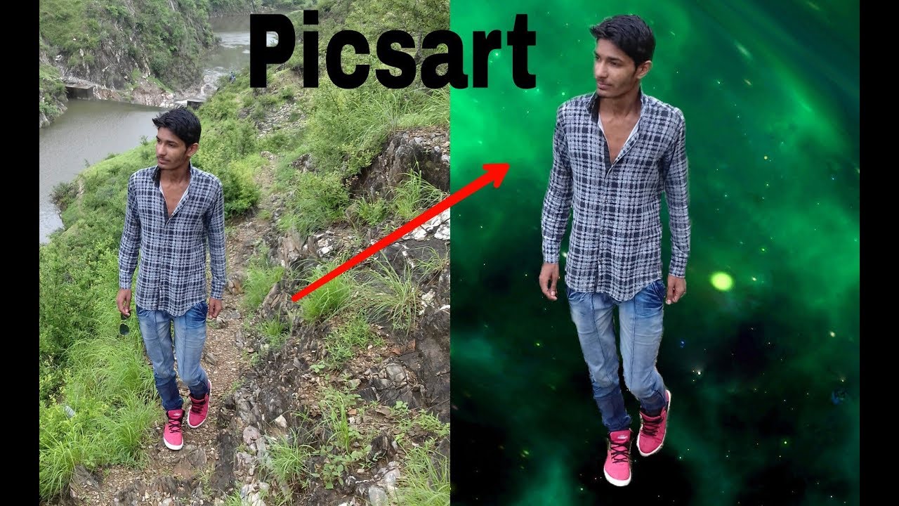 How To Change Background In PICSART Super Easy Trick.../Picsart Edit ...
