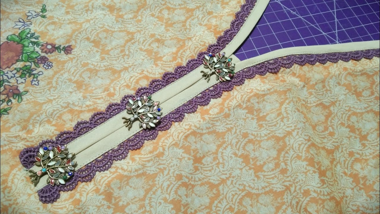 🪡Front slit v shape neckline #sewing #summerdress - YouTube