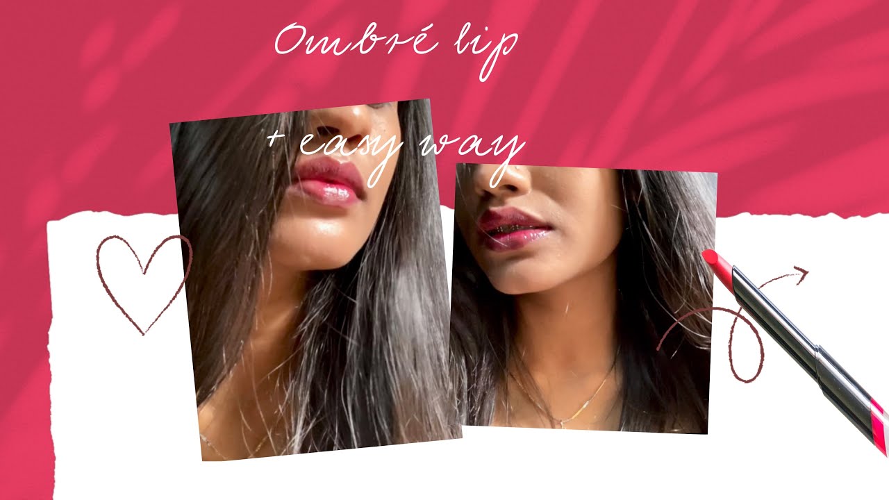 Beginner Ombré Lip Tutorial 👄💄#ombrelips #makeup #lips #ombre # ...