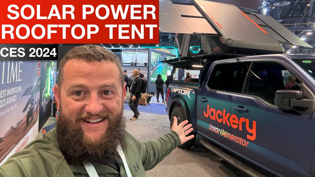 Solar Powered Rooftop Tent From Jackery @CES2024 - YouTube