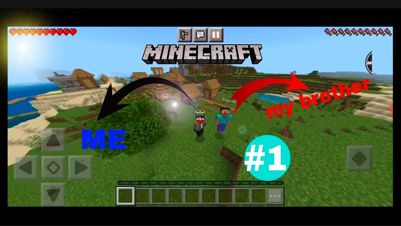 Minecraft 2 player episode1 Survivor Series my brother😎 - YouTube