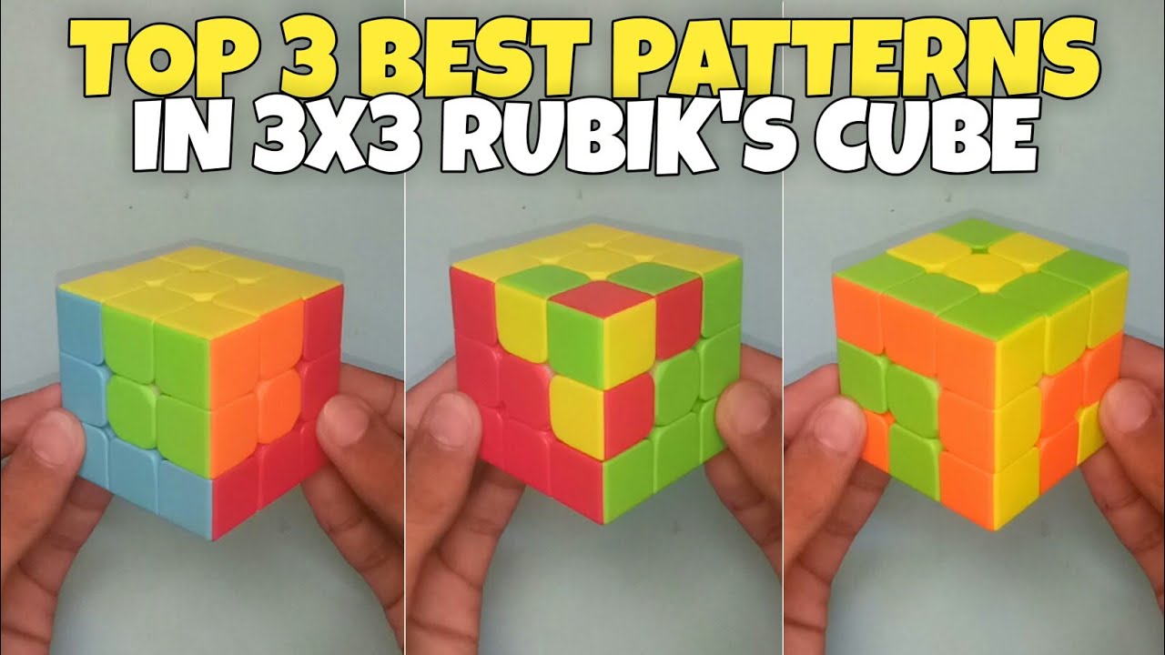 Top 3 Best Patterns In 3x3 Rubik's Cube Tutorial | S_Cuber - YouTube
