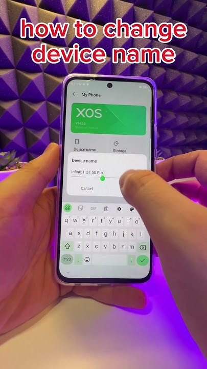 HOW TO CHANGE DEVICE NAME ON INFINIX HOT 50 PRO? #tutorial #smartphone ...