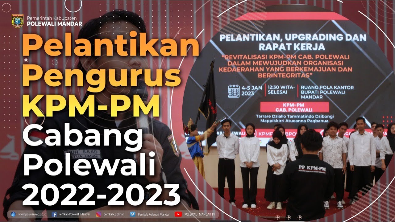 Pelantikan Pengurus KPM-PM Cabang Polewali 2022-2023 - YouTube