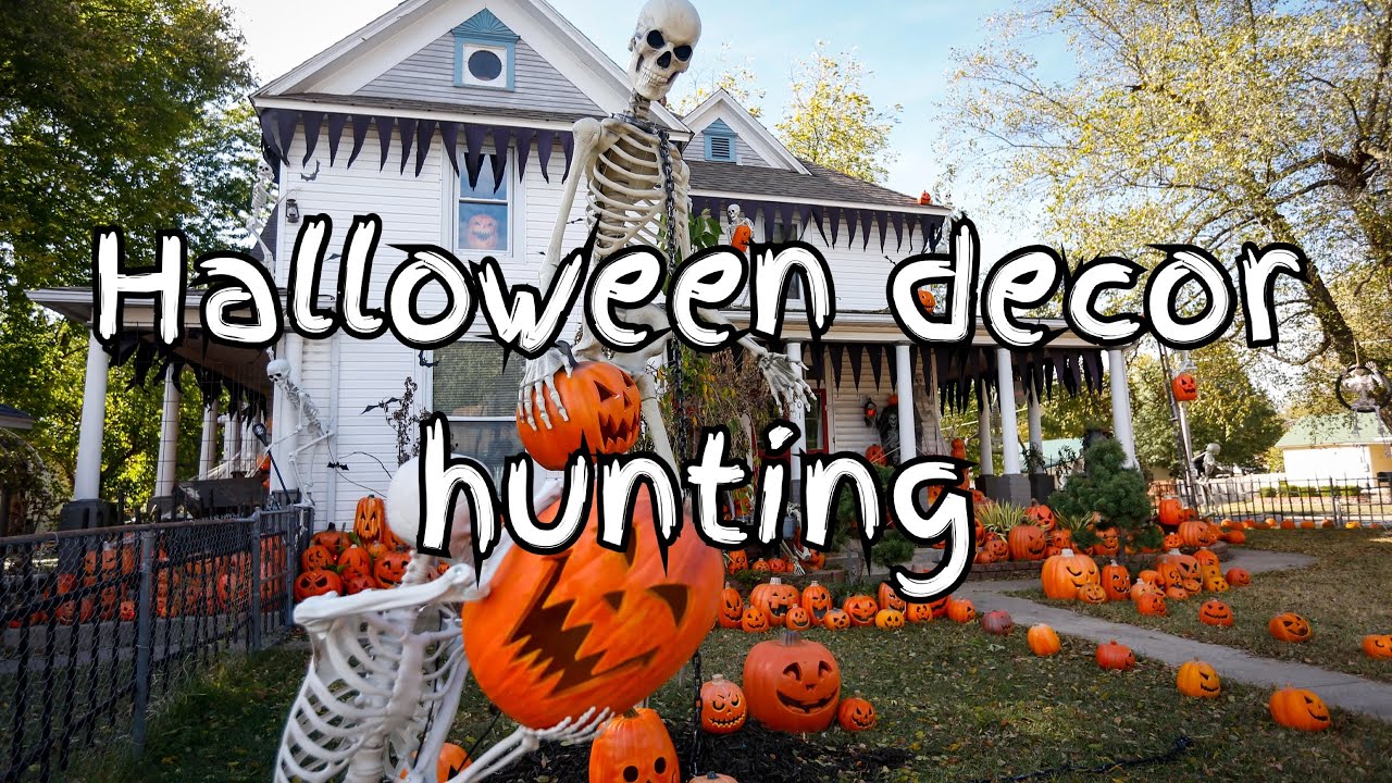 June Halloween decor hunting - YouTube