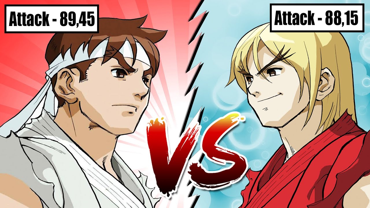 Ryu Vs Ken – Provando quem é o MAIS FORTE (c/ Números) - YouTube
