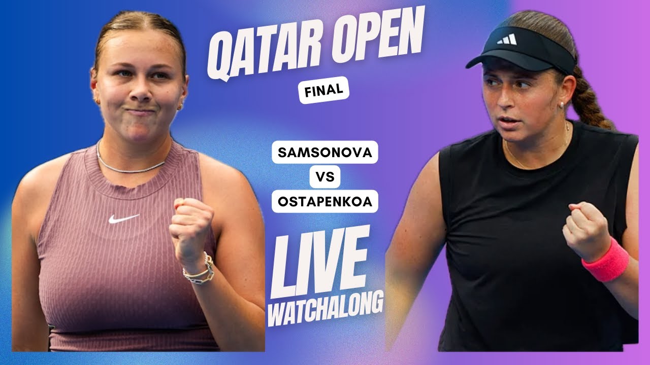 Jelena Ostapenko vs Amanda Anisimova | Qatar Open 2025 final | WTA Doha ...