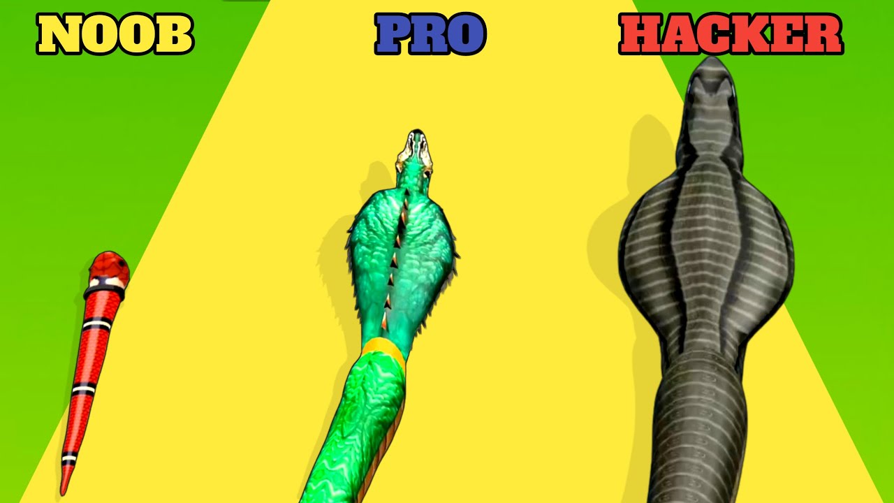 NOOB vs PRO vs HACKER - Snake Evolution Run 3D - YouTube